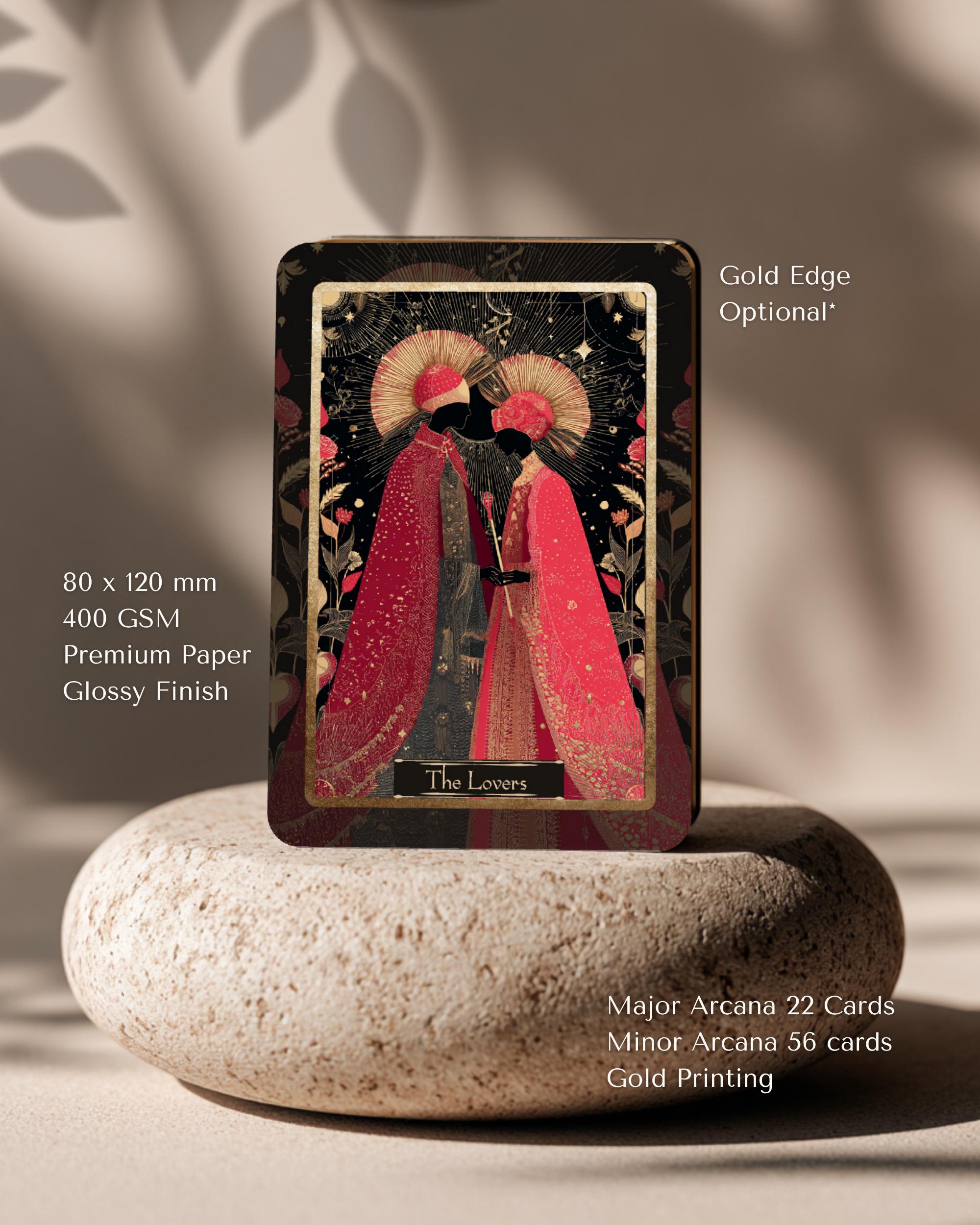 Elyndra Tarot Deck: 78 Illustrated Cards With Guidebook, Unique Design ...