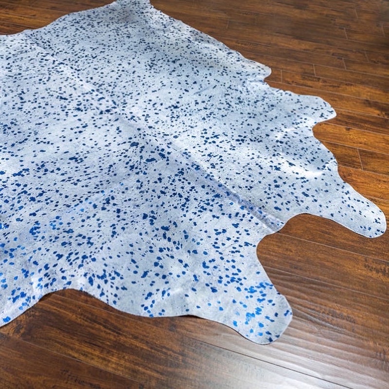 Acid Wash Cowhide Rug - Etsy