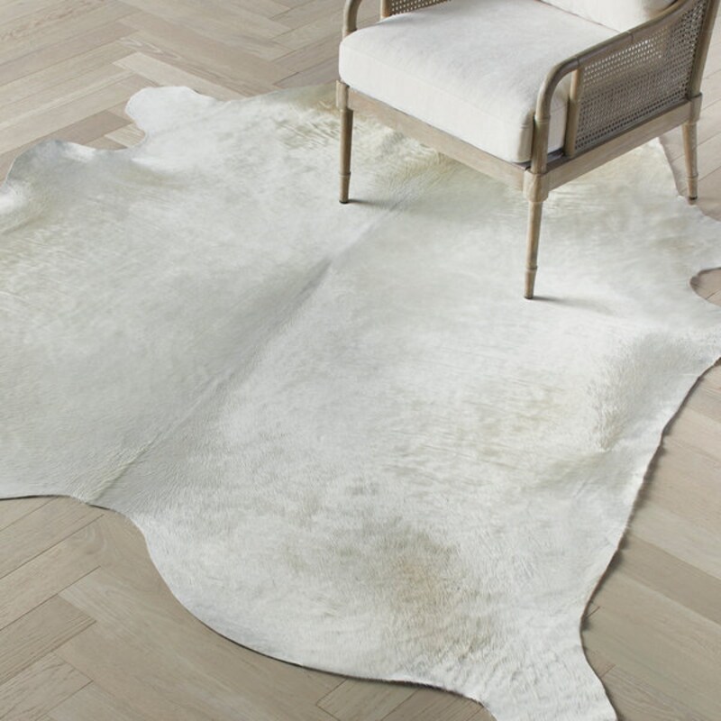 White Cowhide Rug - Etsy