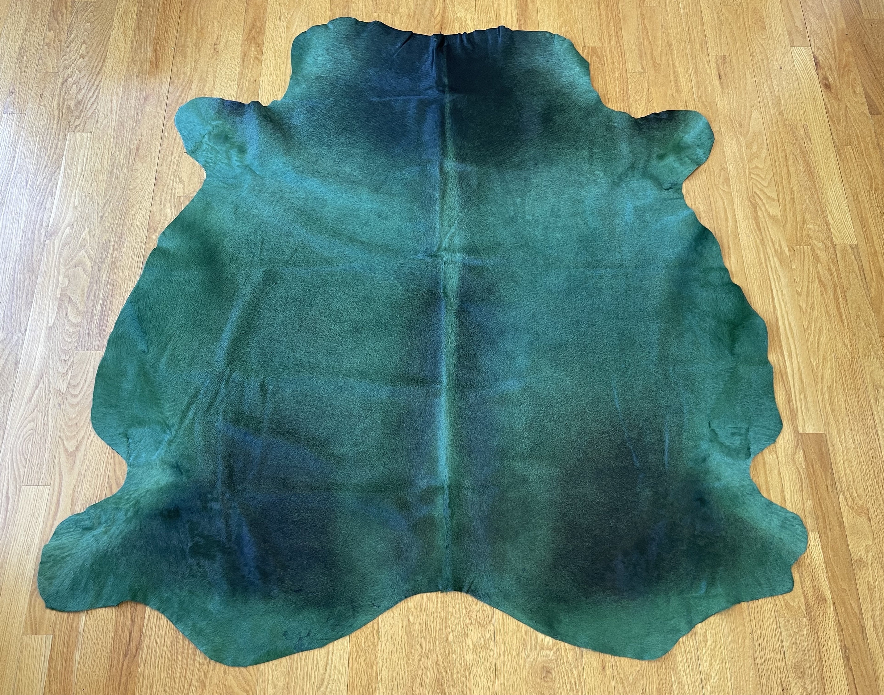 Emerald Green Cowhide Rug Hair-on Genuine Leather Soft Fuzzy Fur - Etsy