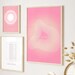 Aura Posters Set of 3, Pink Wall Art, Spiritual Art, Positive ...