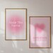 Soft Pink Positive Poster Set of 2, Printable Wall Art Aura, Trendy ...