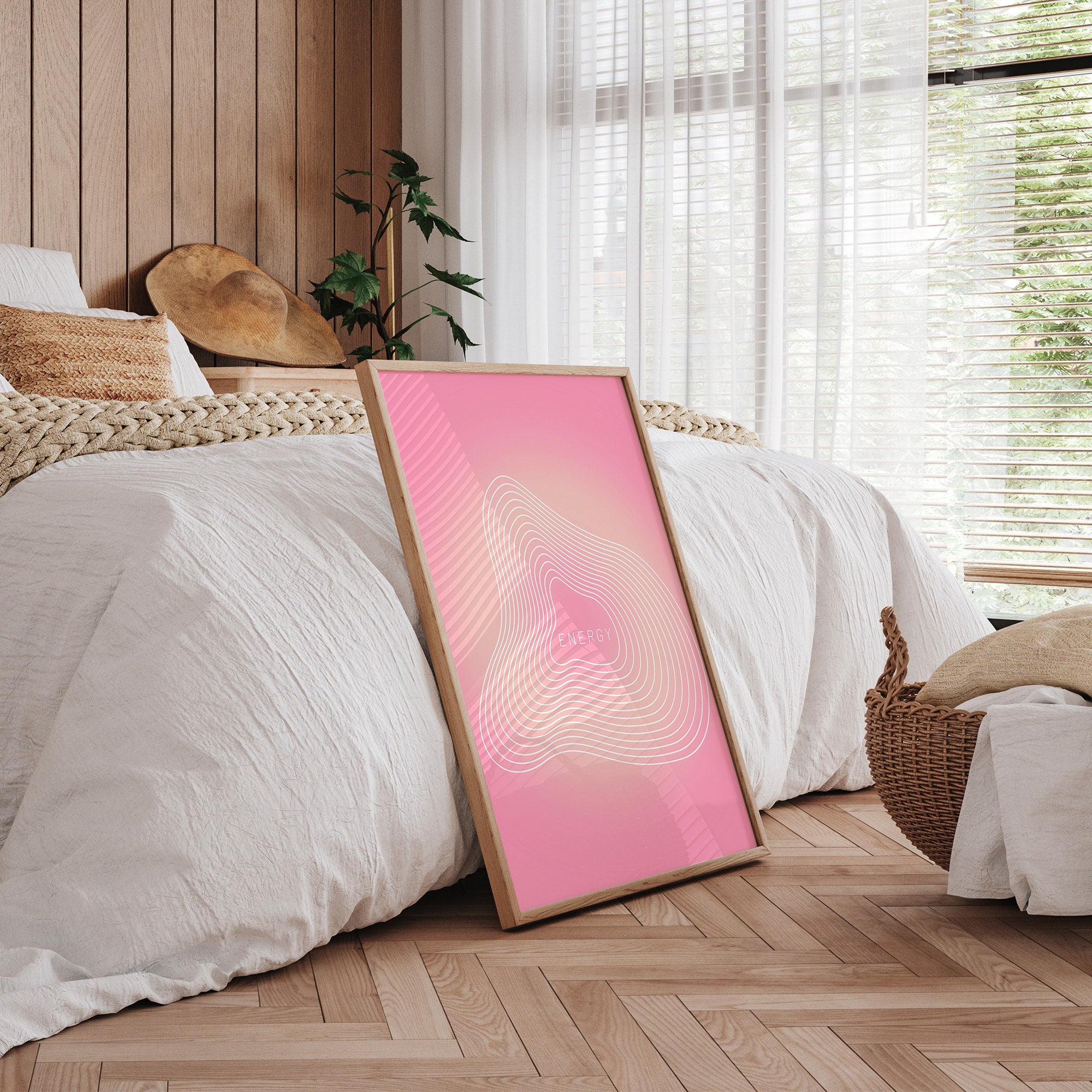 Aura Posters Set of 3, Pink Wall Art, Spiritual Art, Positive ...