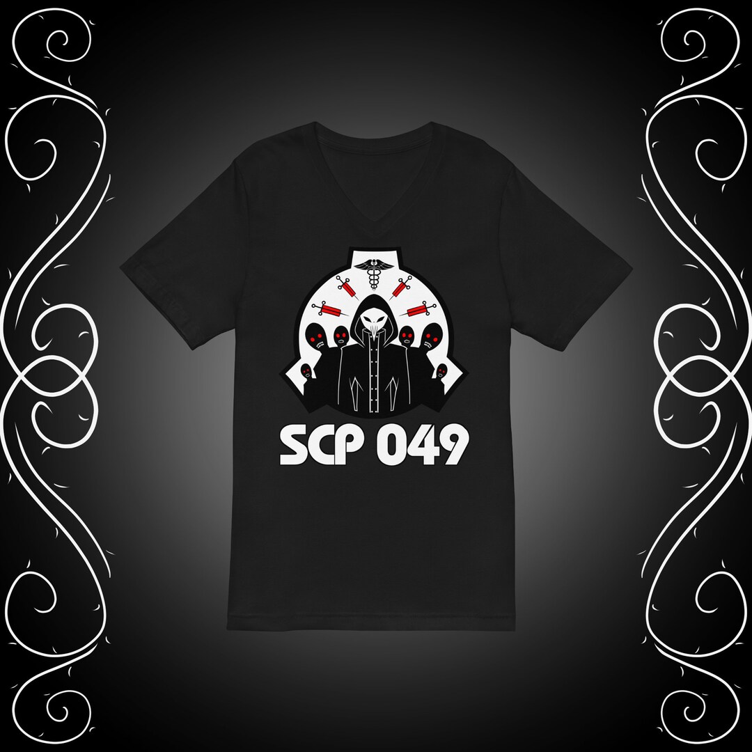 SCP 049 Unisex V-neck Tee - Etsy