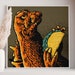 Taco Godzilla 10"x10" - Quirky Artwork - Creature Design - Monster ...