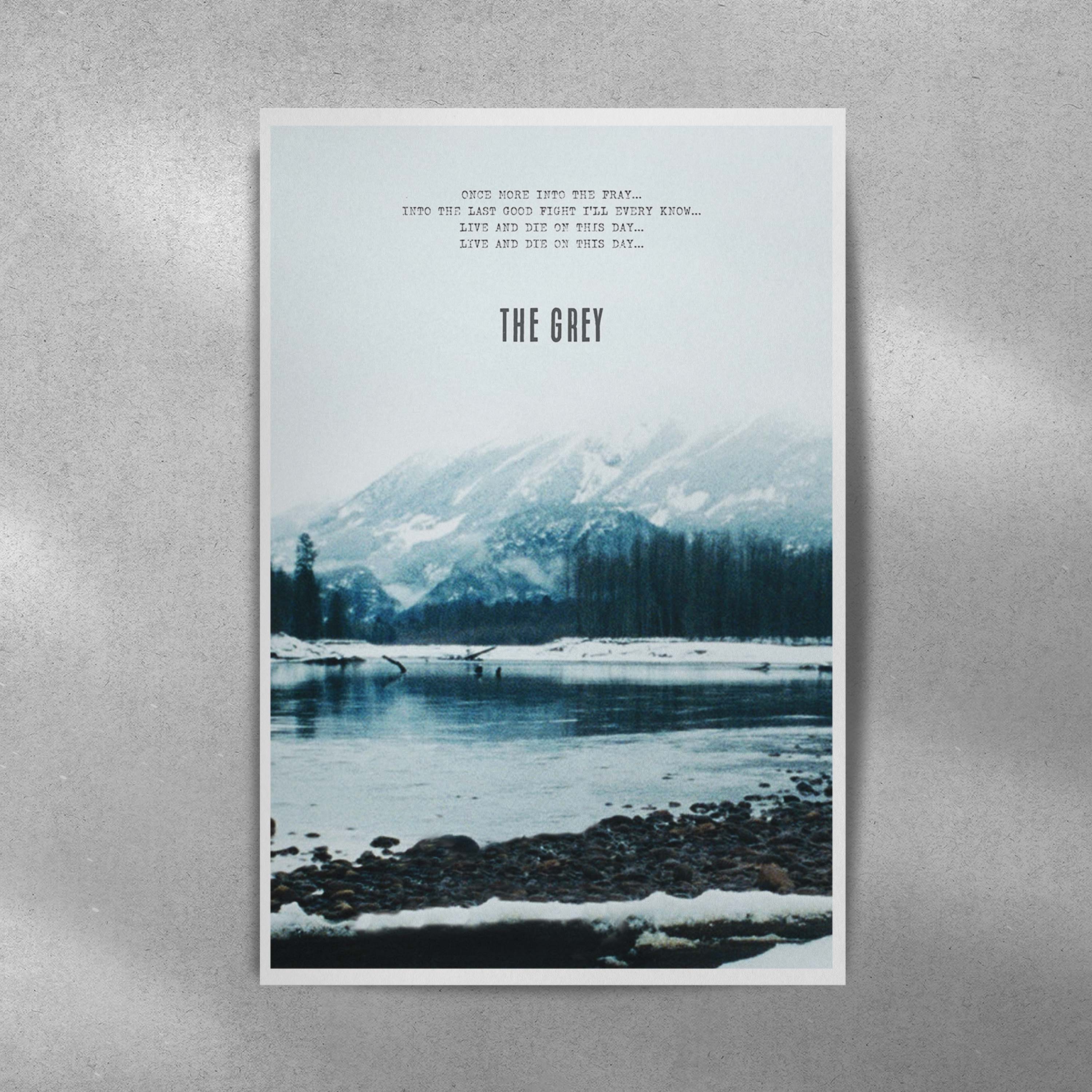 The Grey Movie Poster Wall Art Minimalist Art Decor Cinema Lover ...