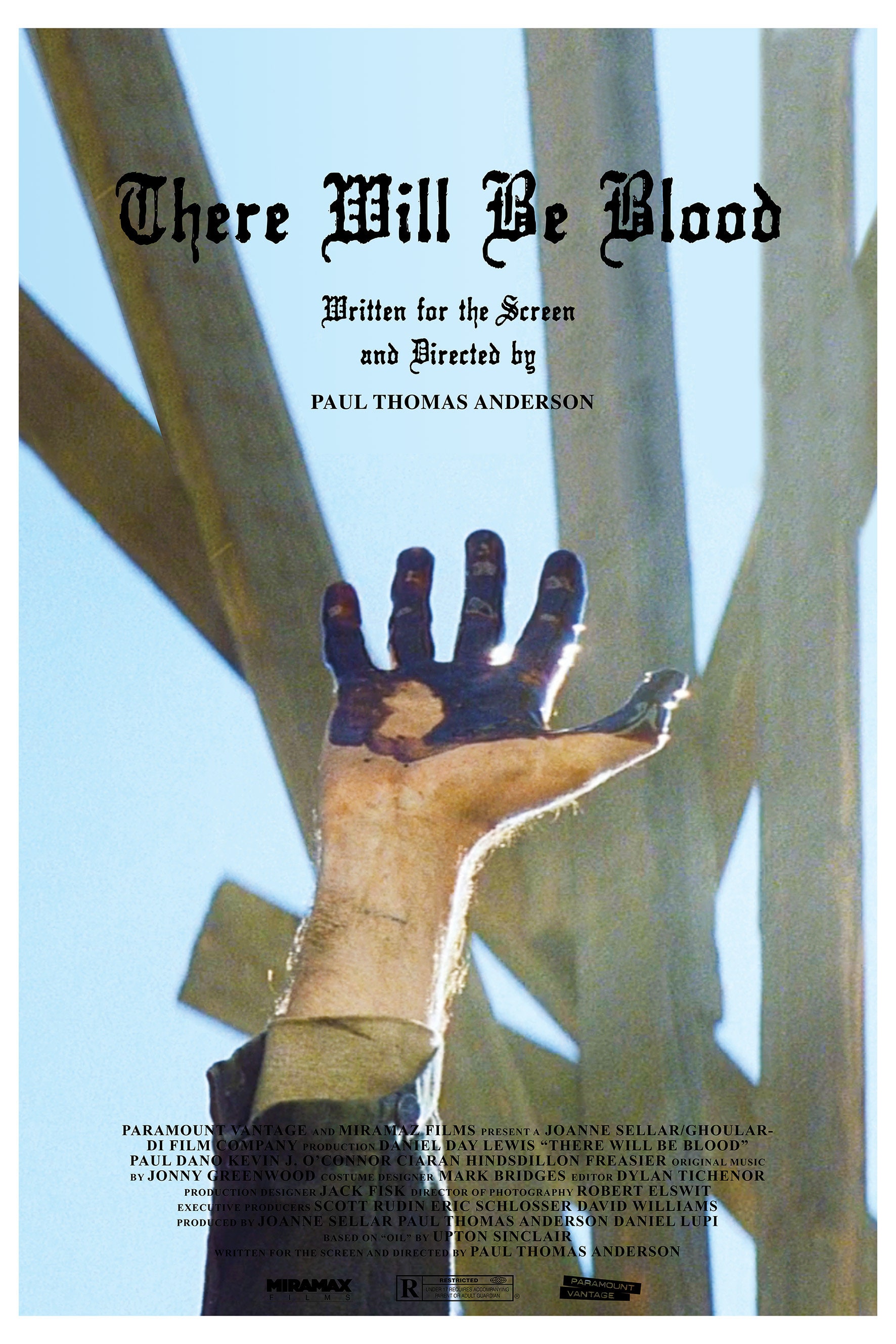 There Will Be Blood Movie Poster - Paul Thomas Anderson - Minimalist ...