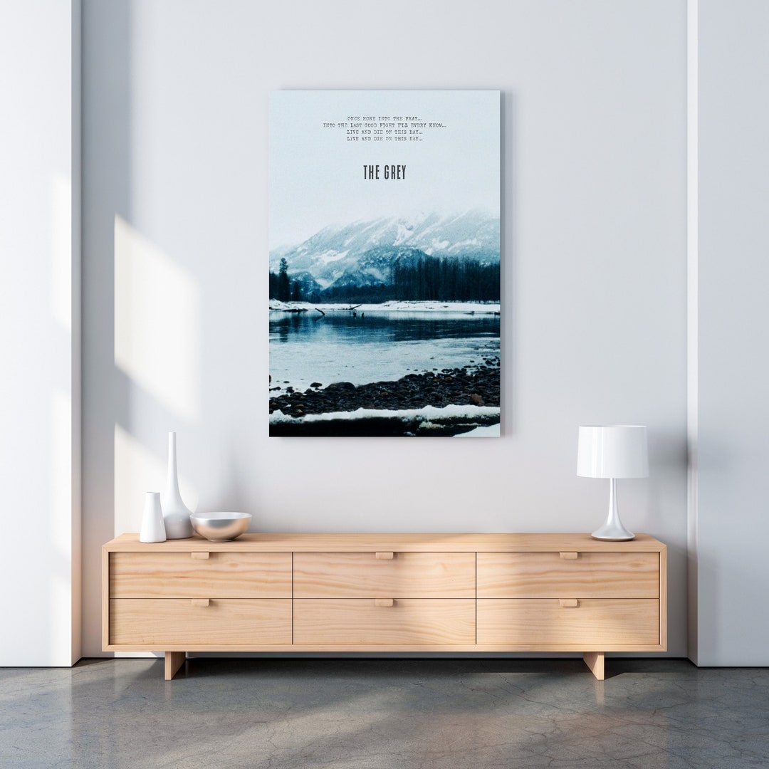 The Grey Movie Poster Wall Art Minimalist Art Decor Film - Etsy