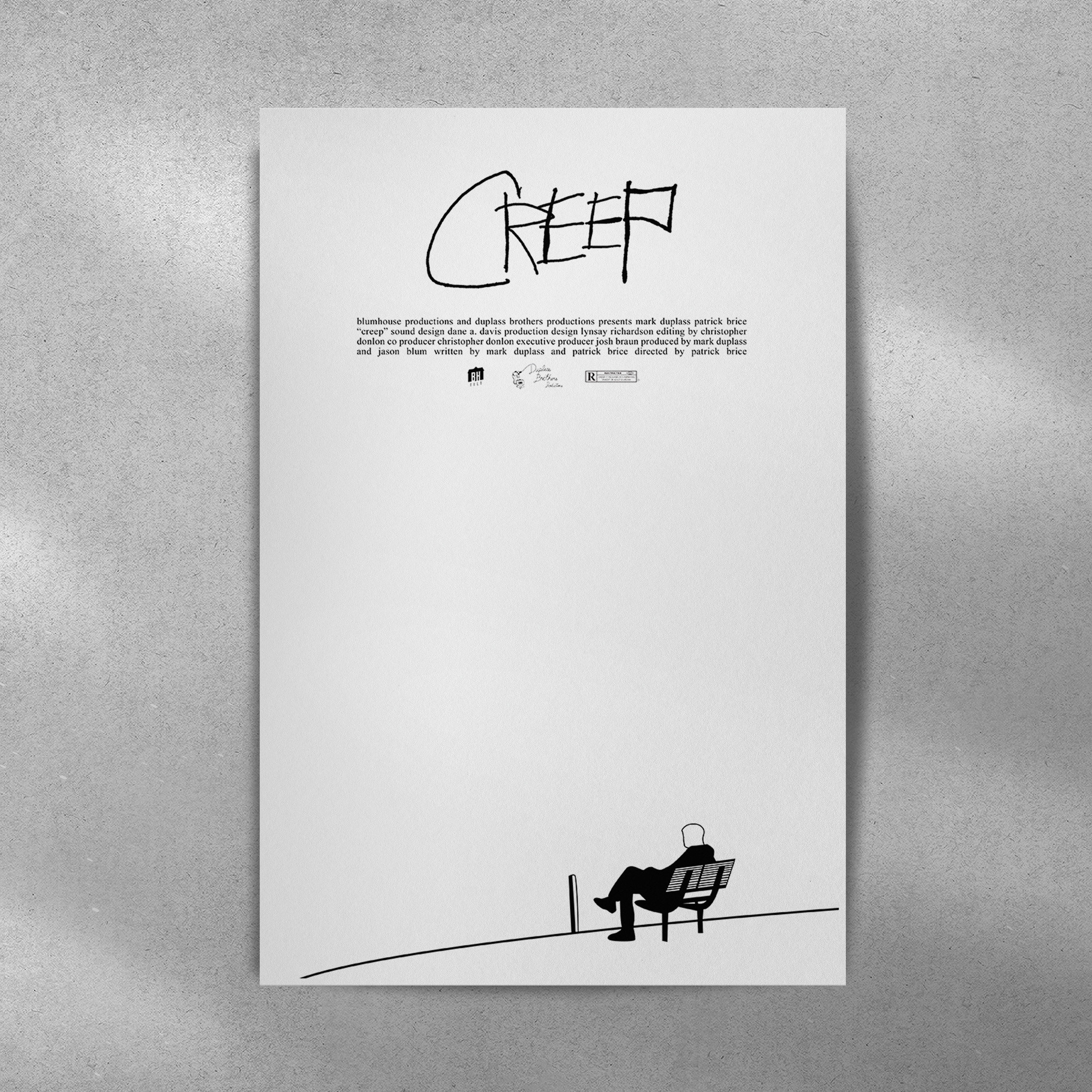 Creep Movie Poster - Wall Art - Minimalist Art Decor - Horror Film ...