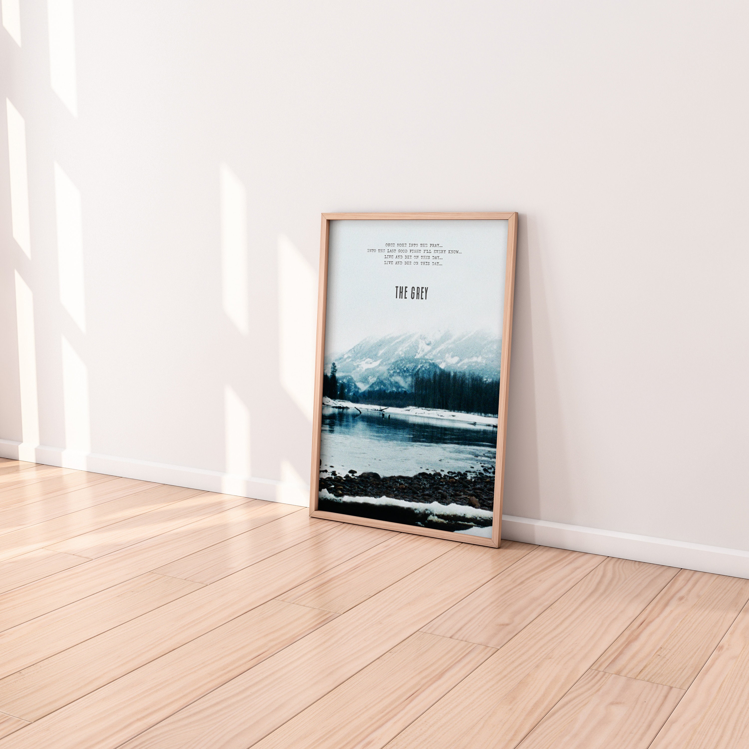 The Grey Movie Poster Wall Art Minimalist Art Decor Film - Etsy