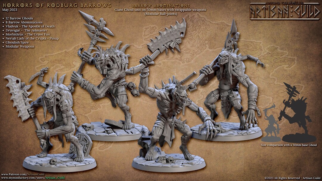Abomination Group From Horrors of Rodburg Barrows (artisan Guild ...