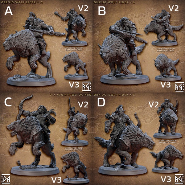 Orc Goblin Wolf Cave - Etsy