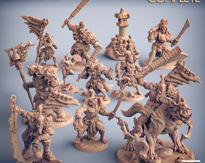 Oni Clan Orcs artisan Guild 3D Printed, Baldur's Gate - Etsy