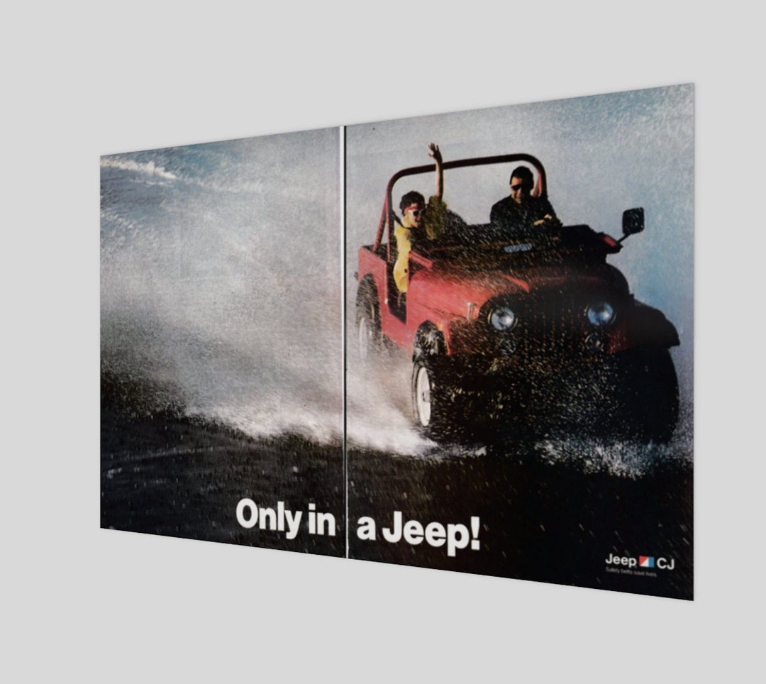 Retro 1984 Jeep CJ-7 Poster Retro Magazine Ad Car Poster - Etsy