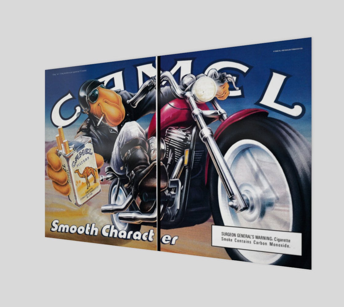 Vintage 1990 Joe Camel Poster Magazine Ad Poster Wall - Etsy