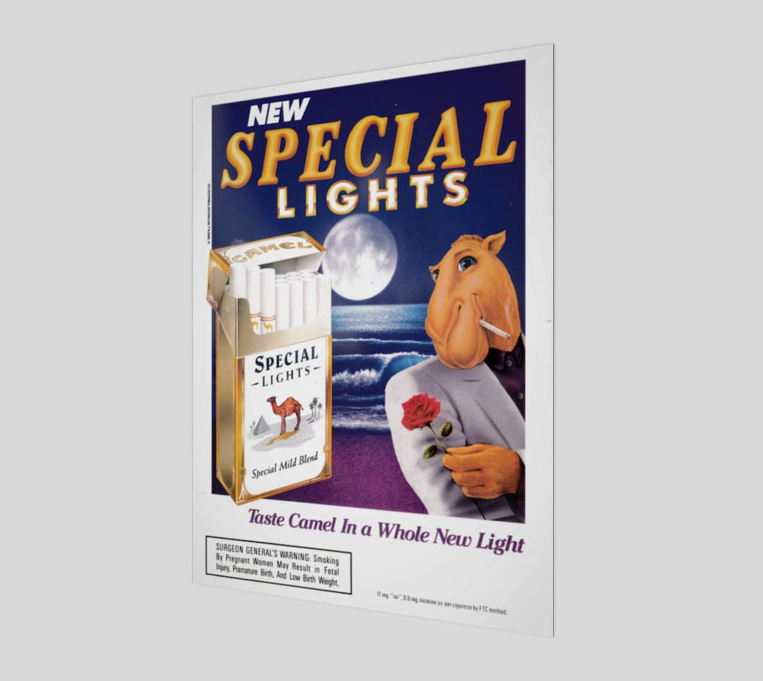 Vintage 1993 Joe Camel Poster | Magazine Ad Poster Wall Cigarette Ad ...