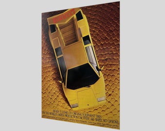 Lamborghini Countach Poster Vintage - Etsy