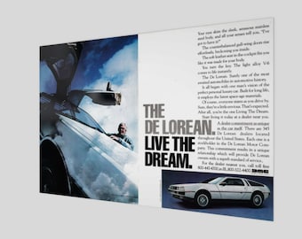 Delorean Poster - Etsy