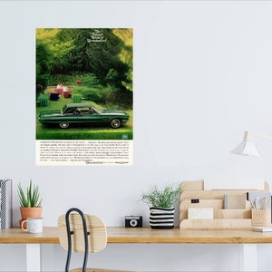 Vintage 1965 Ford Thunderbird Poster | Retro Magazine Ad Wall Art ...