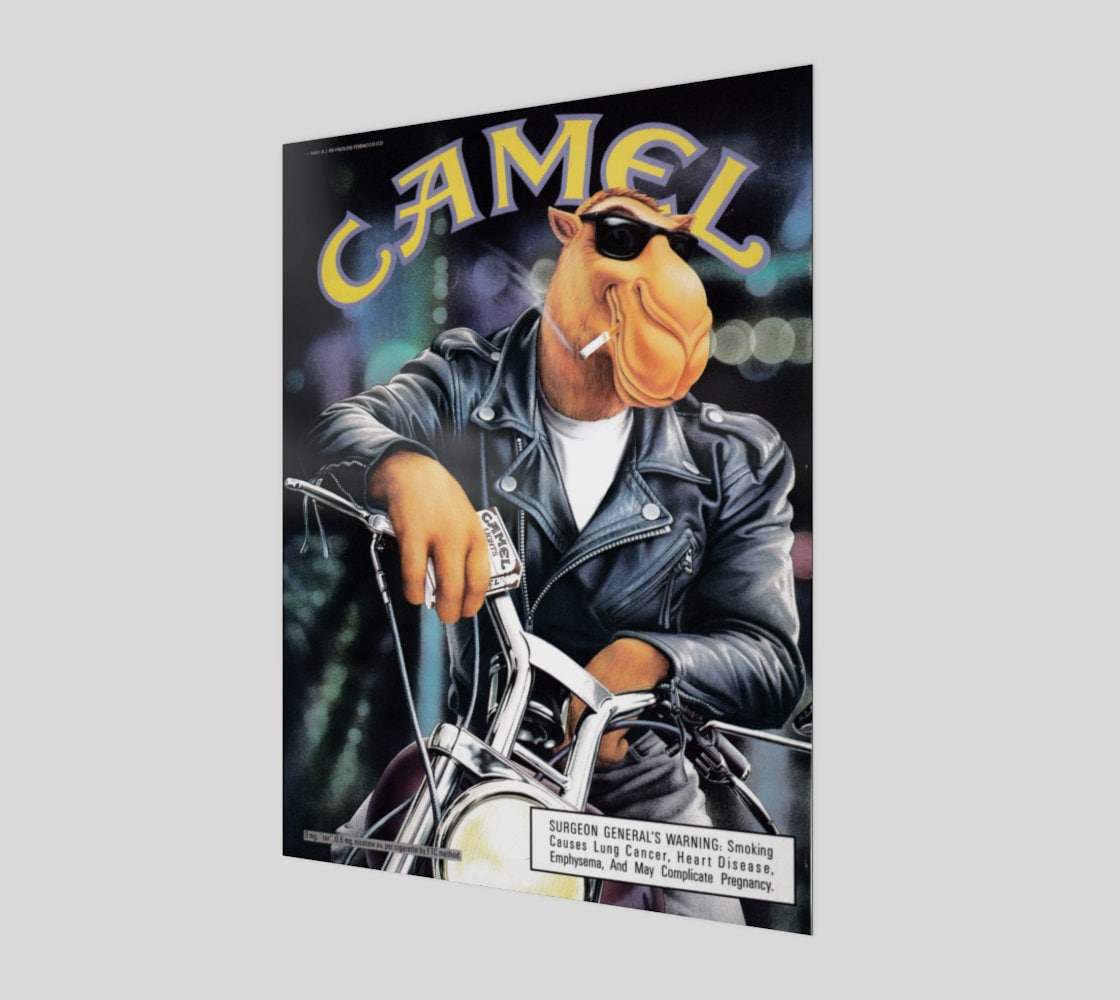 Vintage 1991 Joe Camel Poster Magazine Ad Poster Wall Cigarette Ad ...
