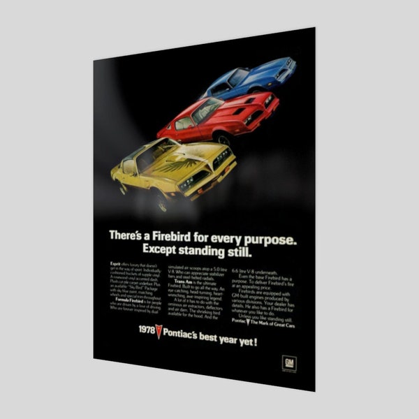 Pontiac Trans Am Poster - Etsy