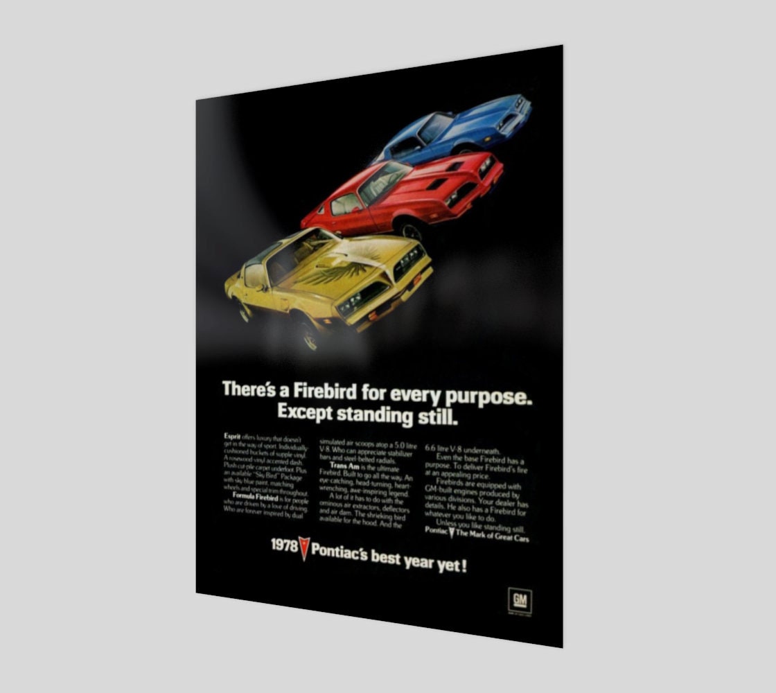 Vintage Trans Am Poster Retro Magazin Werbung Auto Wandkunst Poster ...