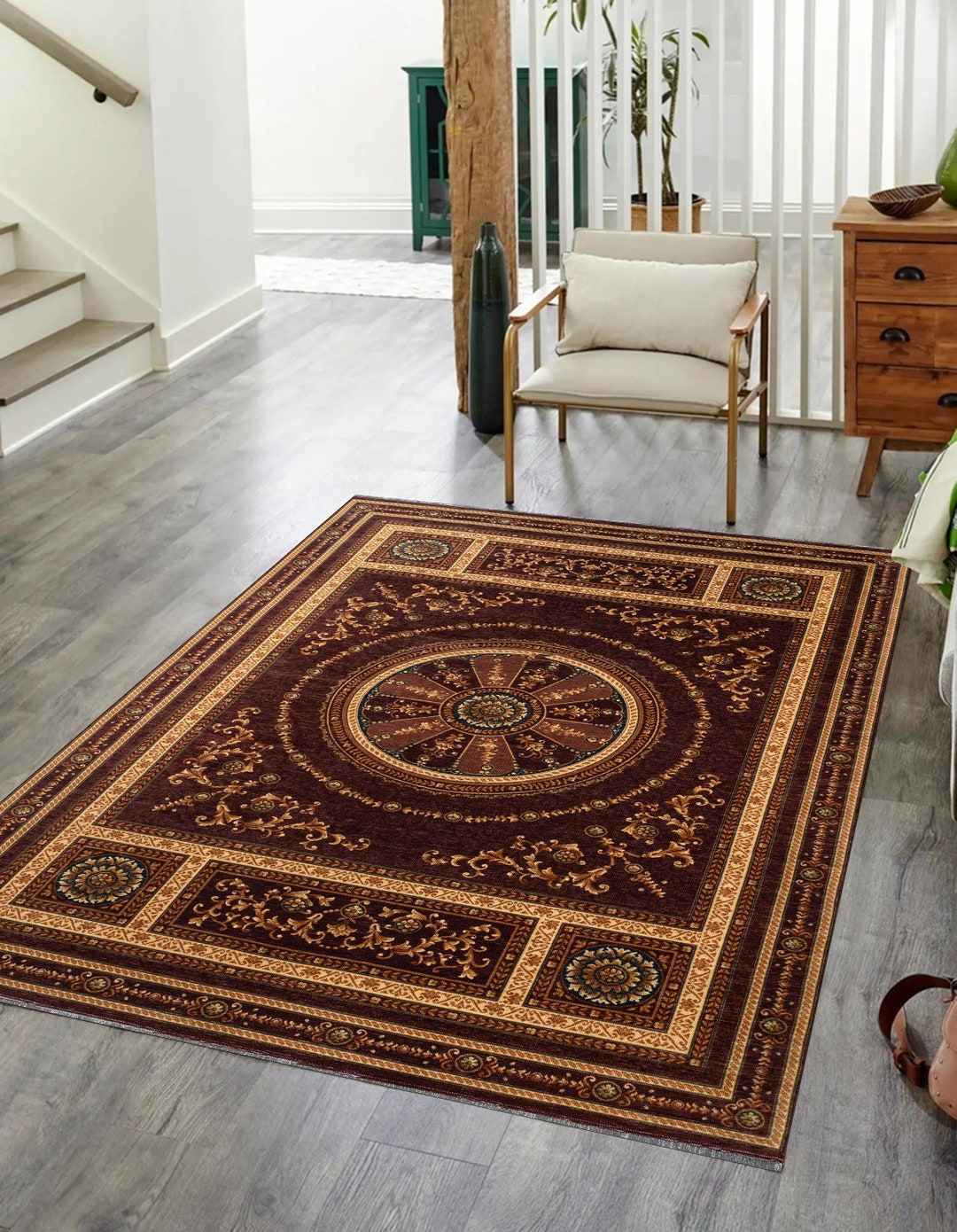 Baroque Rug,dinner Carpet Kilim Rug,rug for Living Room, Oushak Rug ...