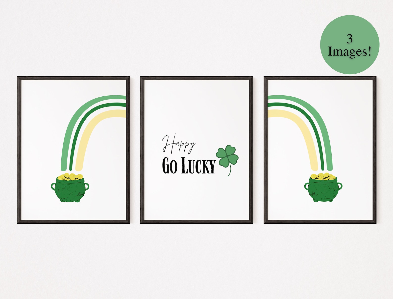 St Patricks Day Printable Wall Decor 3 Image Set, St. Patricks Day ...