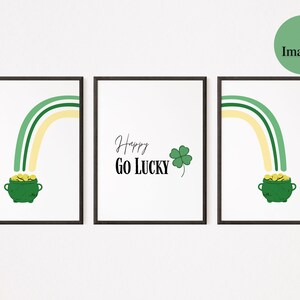 St Patricks Day Printable Wall Decor 3 Image Set, St. Patricks Day ...
