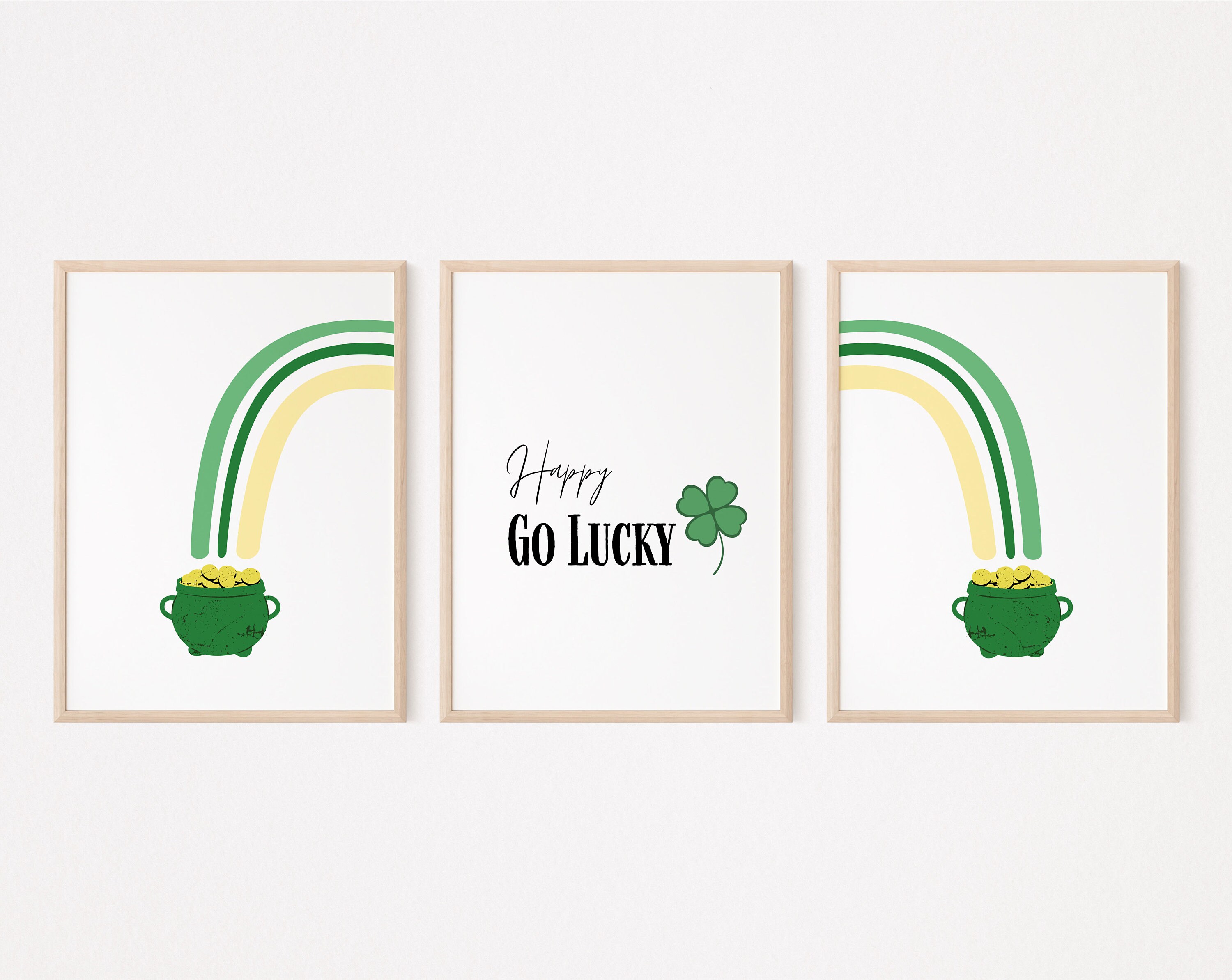 St Patricks Day Printable Wall Decor 3 Image Set, St. Patricks Day ...