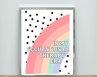 Inspirational OT Poster, Occupational Therapy Print, OT Wall Art Décor ...