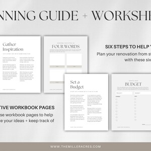 Home Renovation Printable Planner - Etsy