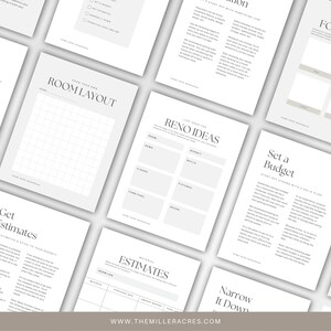 Home Renovation Printable Planner - Etsy