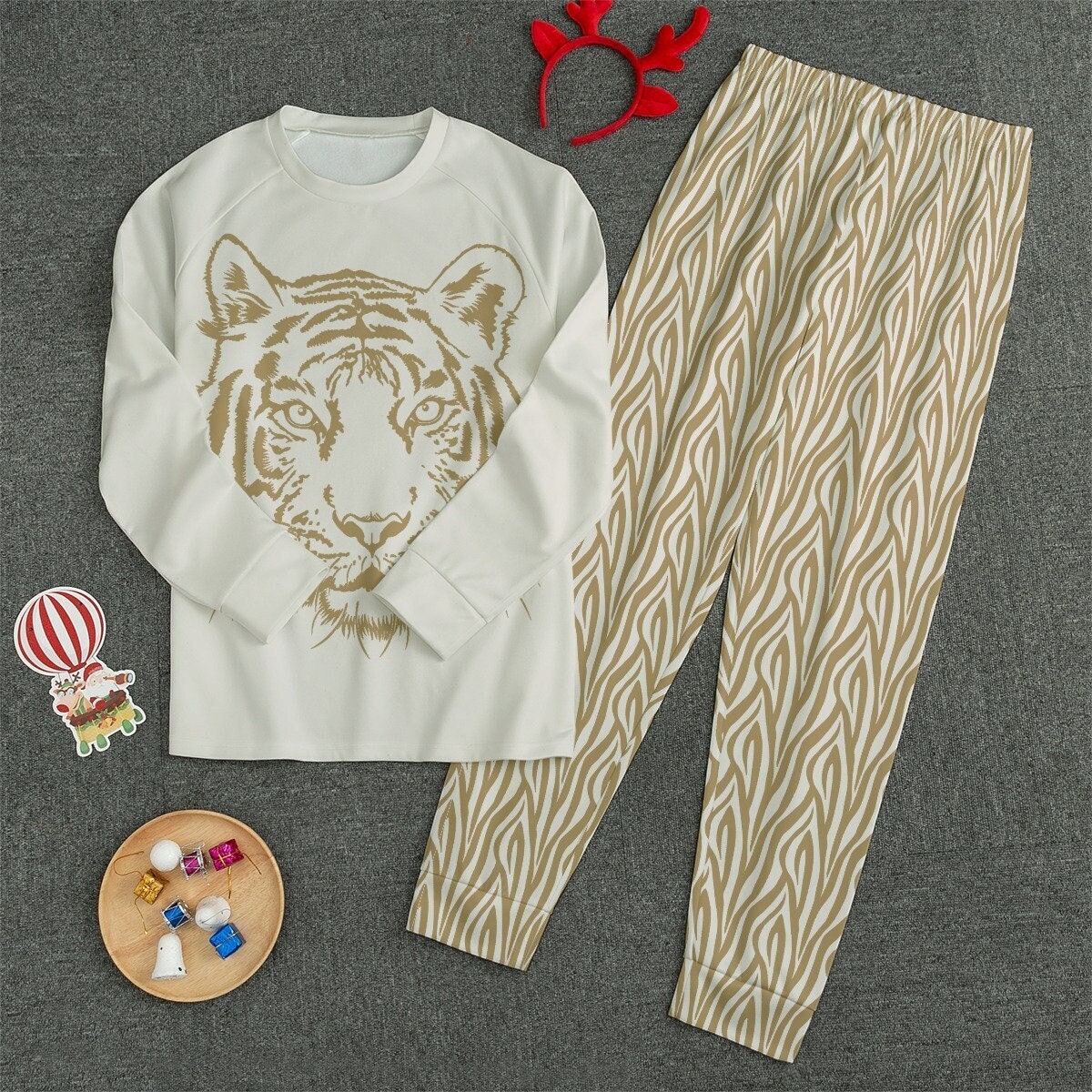 Tiger Pajamas Matching Pajama Set Unisex Pajama Set - Etsy