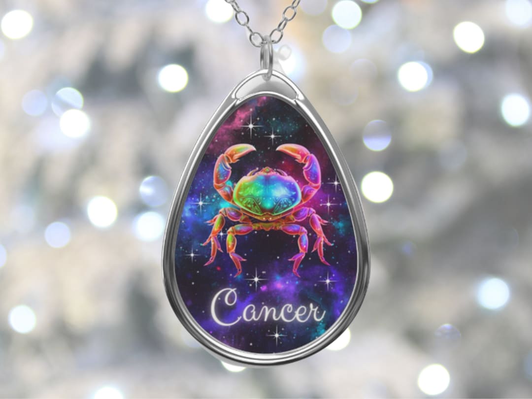 Cancer Zodiac Necklace-cancer Zodiac Jewelry-zodiac Constellation ...