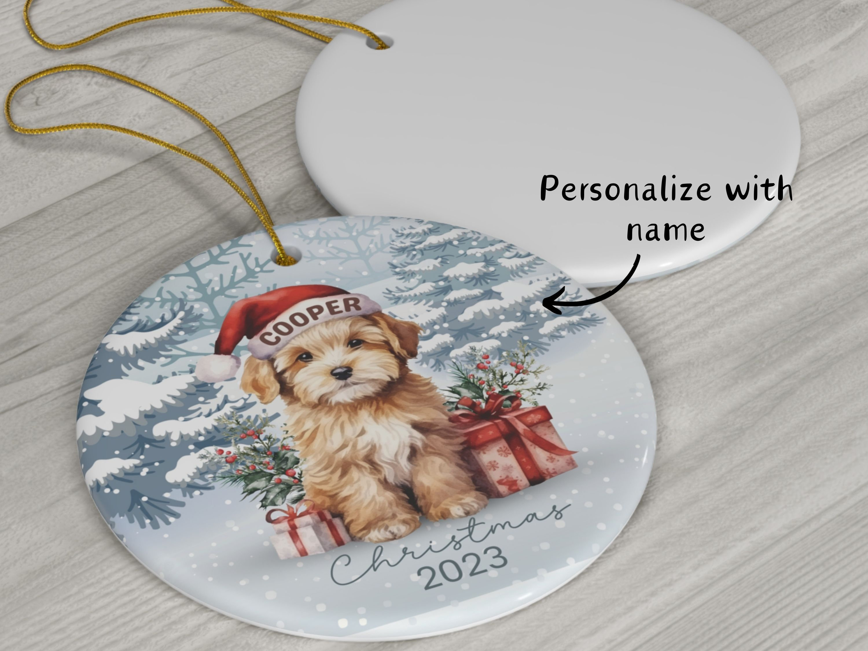 Maltipoo Christmas Ornament-maltipoo Ornament-custom Dog Ornament ...