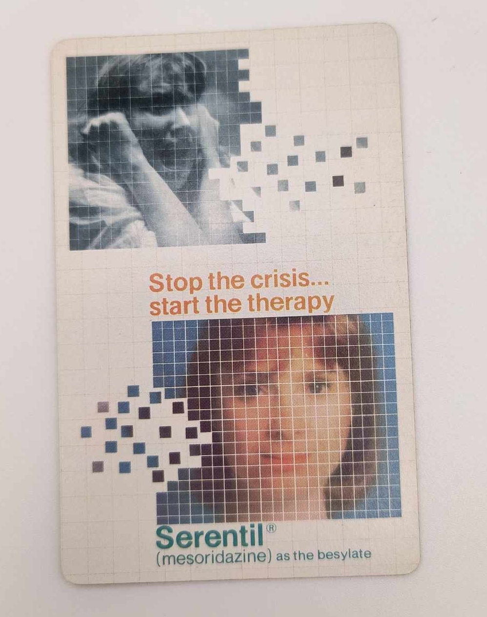 Serentil Mesoridazine Playing Card Schizophrenia Pharma - Etsy