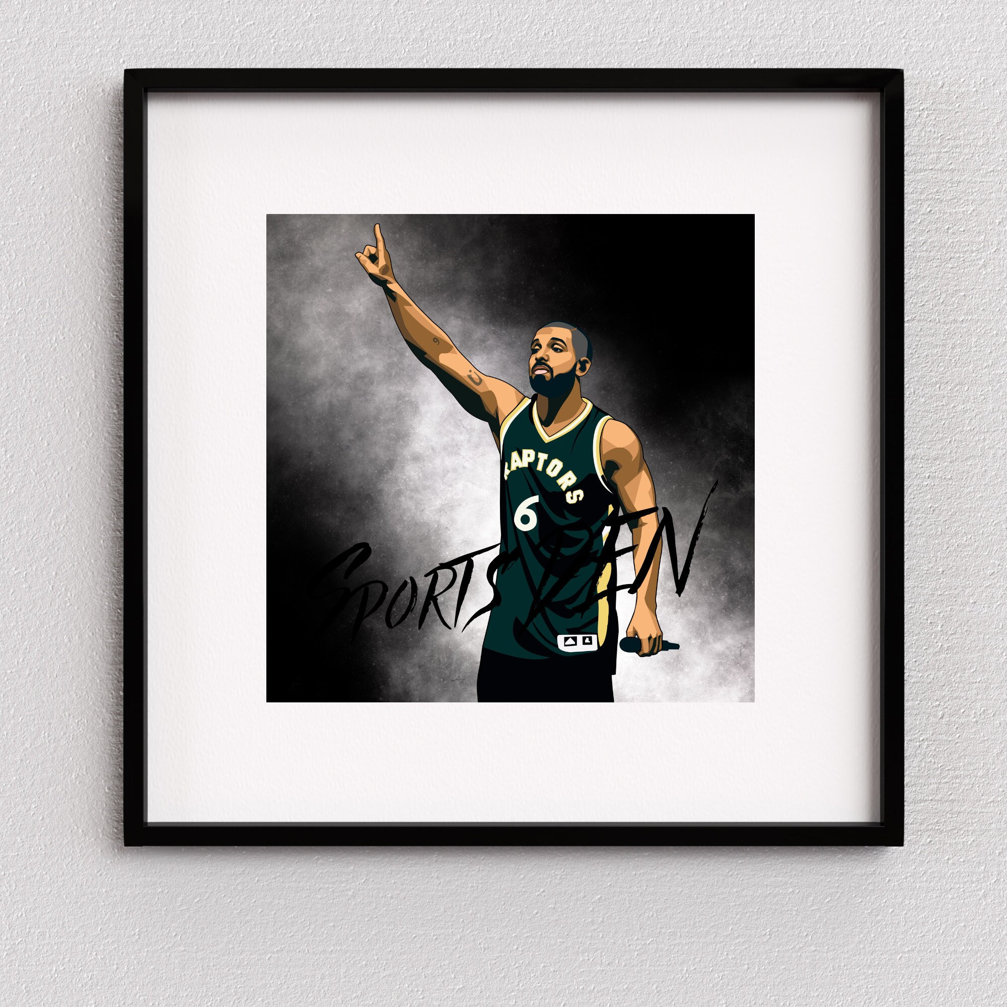 Drake Digital Art Drake Minimal Hip Hop Illustration Drake Vector Art ...