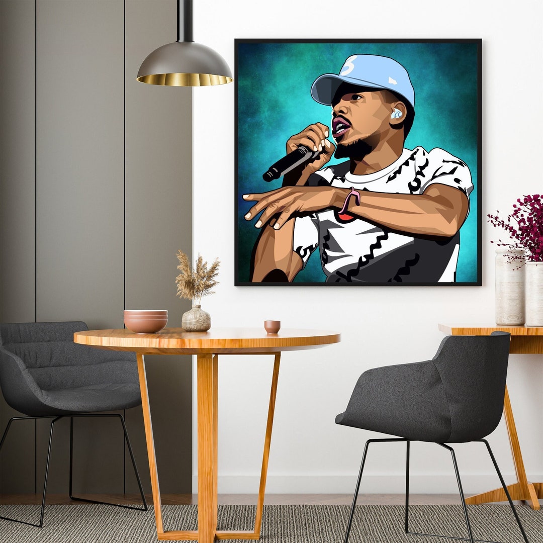 Chance the Rapper Digital Art Minimalist Handmade Art Chance the Rapper ...