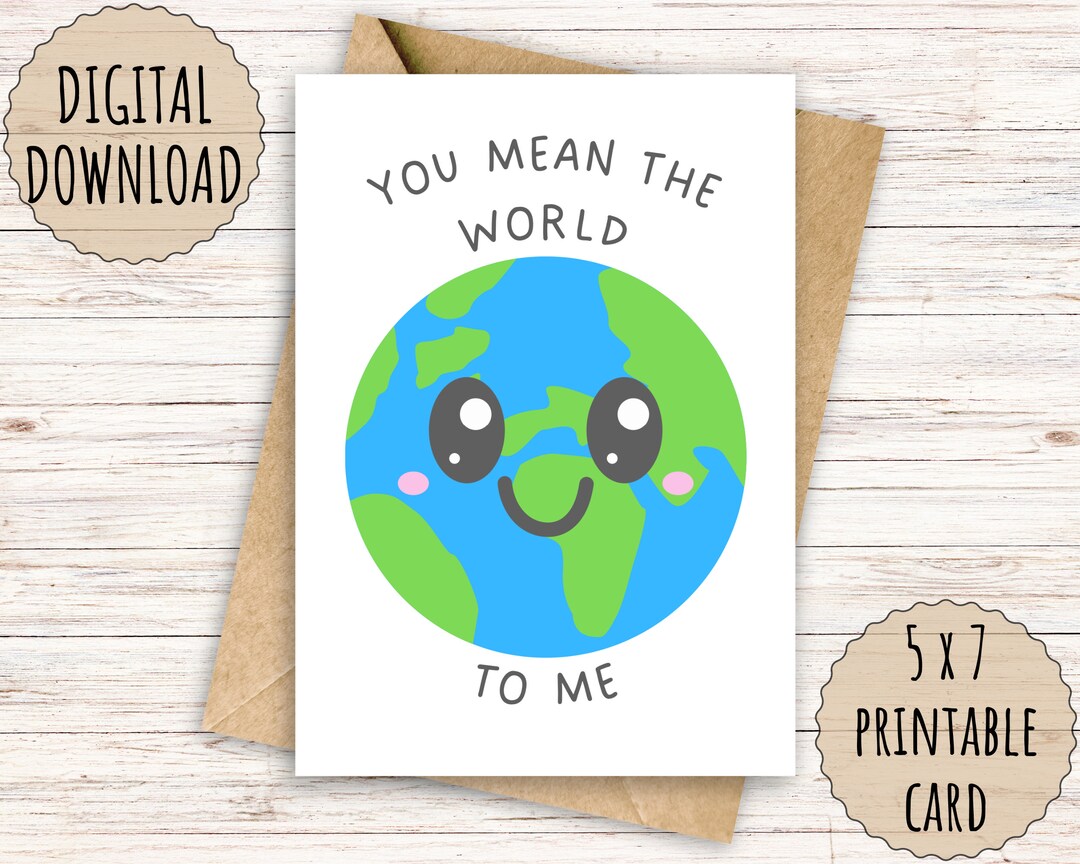 Printable Greeting Card, 5x7 Card | FREE A7 Envelope Template - Etsy