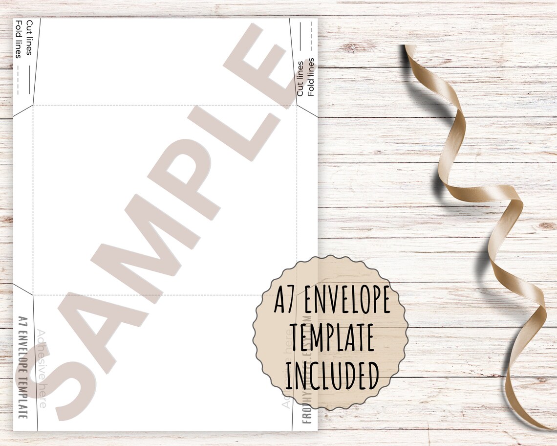 Printable Birthday Card 5x7 Greeting Card FREE A7 Envelope - Etsy