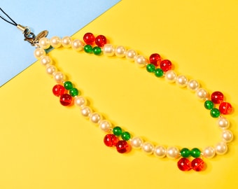 Handmade Cute Clear Cherry Keychain,cherry Airpod/phone Charm,kawaii ...