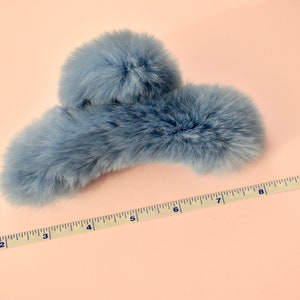 Faux Fur Hair Clip - 6 Colors - Etsy
