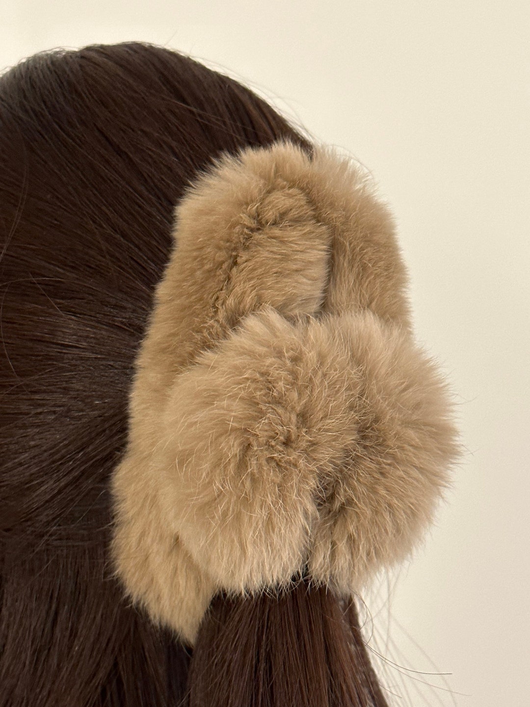 Faux Fur Hair Clip - 6 Colors - Etsy