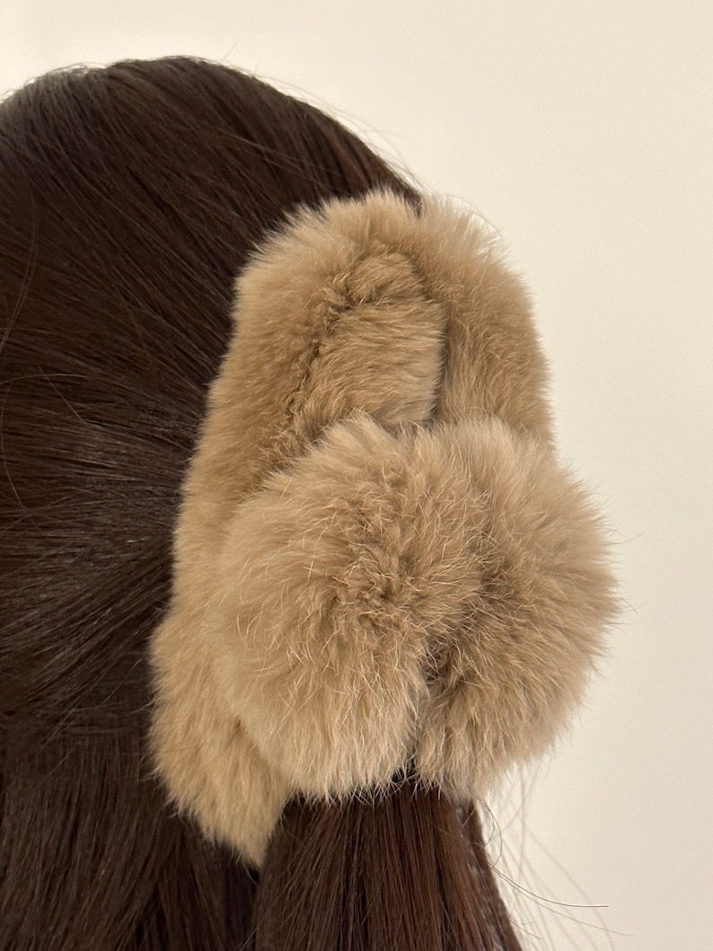 Faux Fur Hair Clip - 6 Colors - Etsy
