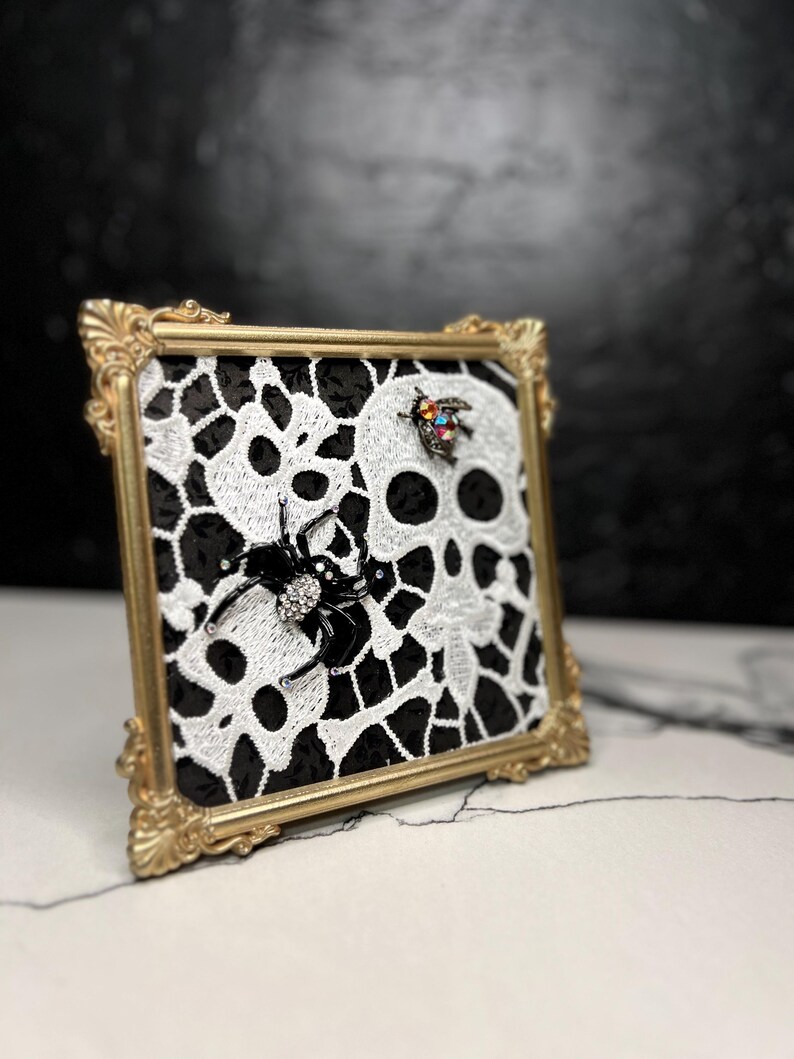 Gothic Picture Frame, Spider Web, Rhinestone Spider - Etsy
