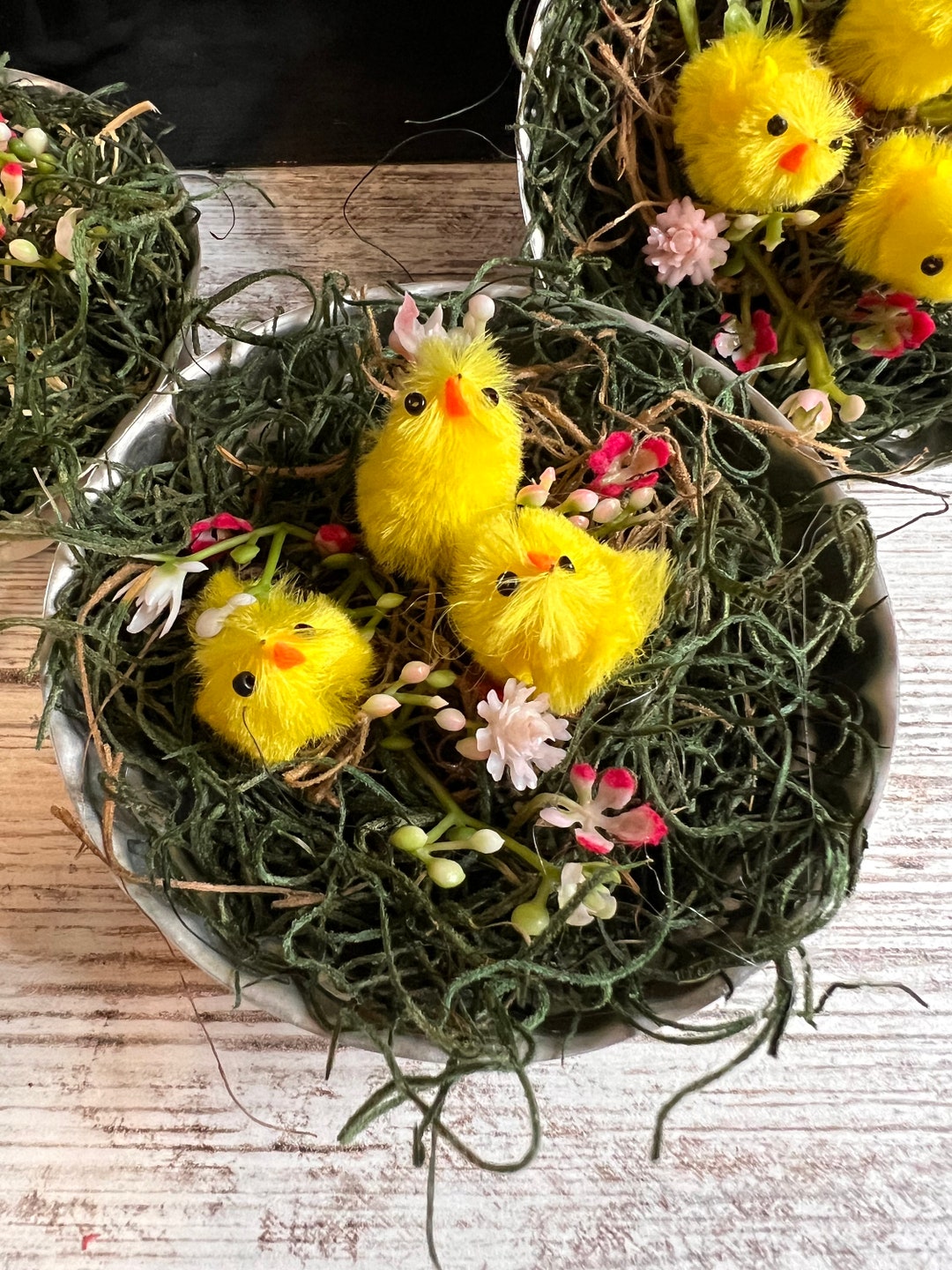 Baby Chicks Nest, Baby Chicks, Easter Nest, Easter Decor, Spring Decor ...