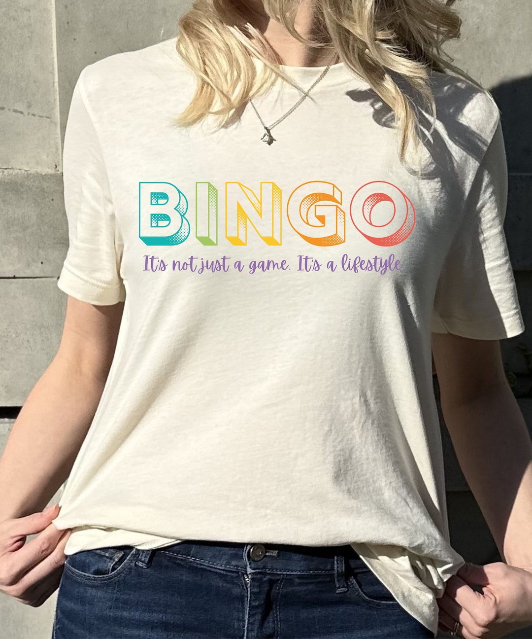 Rainbow Bingo T-shirt, Colorful Bingo Shirt, Bingo Fashions for ...