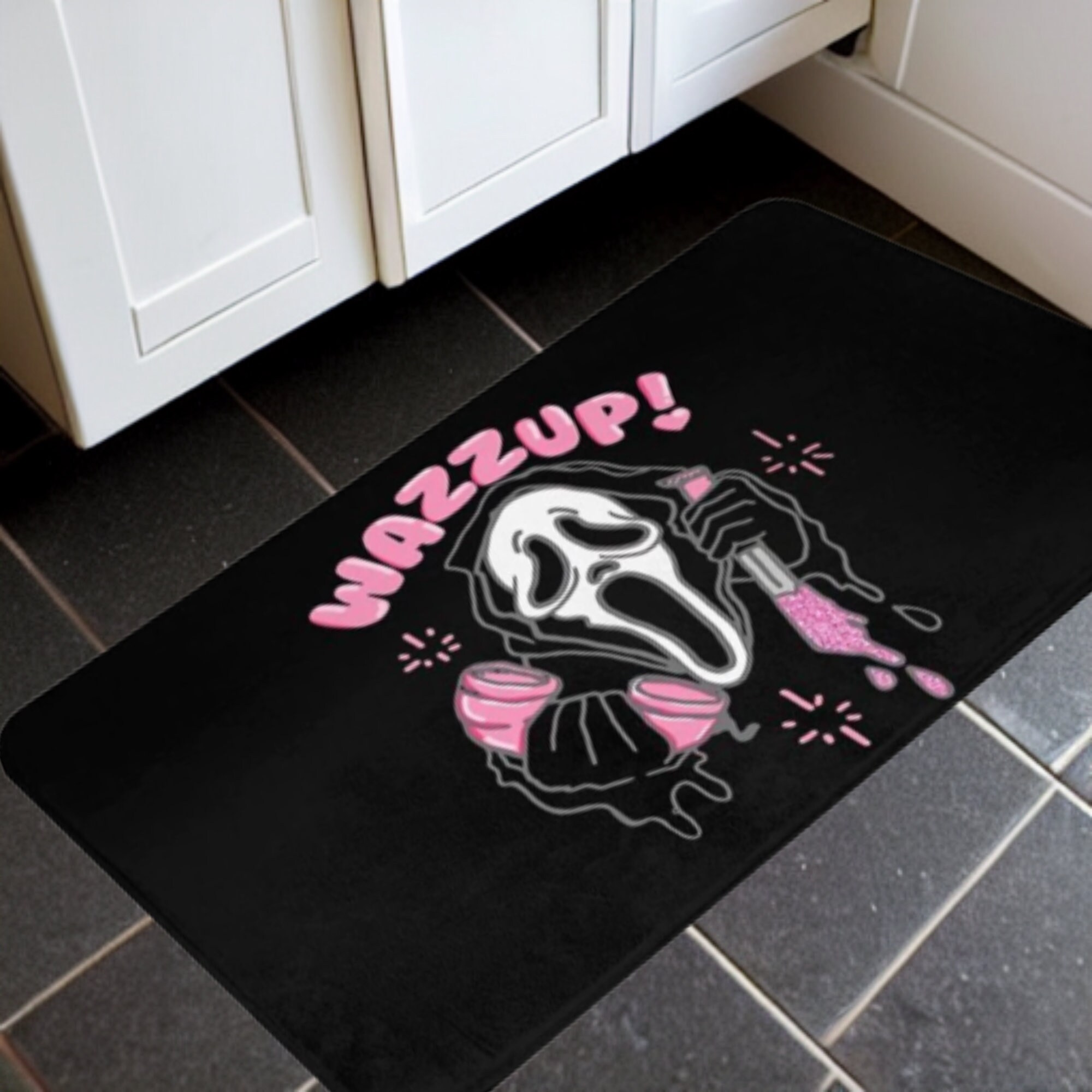 Wazzup Ghostface Bathmat/cute Cool Home Decor - Etsy