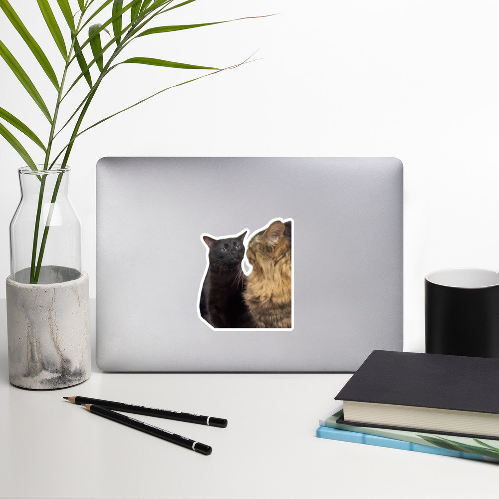 Zoning Out Cat Meme Sticker Decal Vinyl Cats Kitty Durable Joke Easy to ...